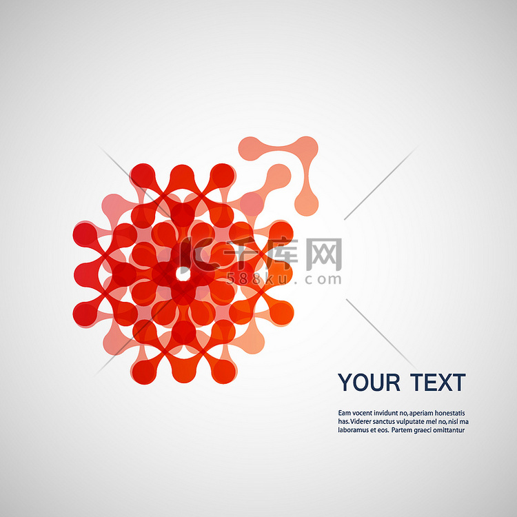 矢量创意技术和分子图标 eps10高清摄影大图-千库网