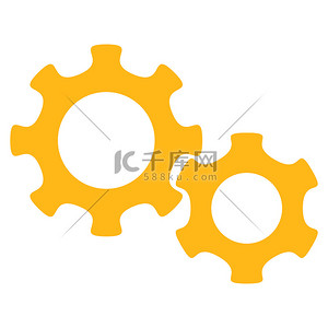 齿轮图标高清摄影大图-千库网