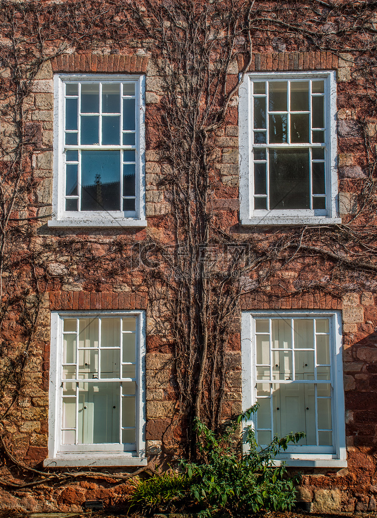 老房子墙面、窗户设计背景高清摄影大图-千库网