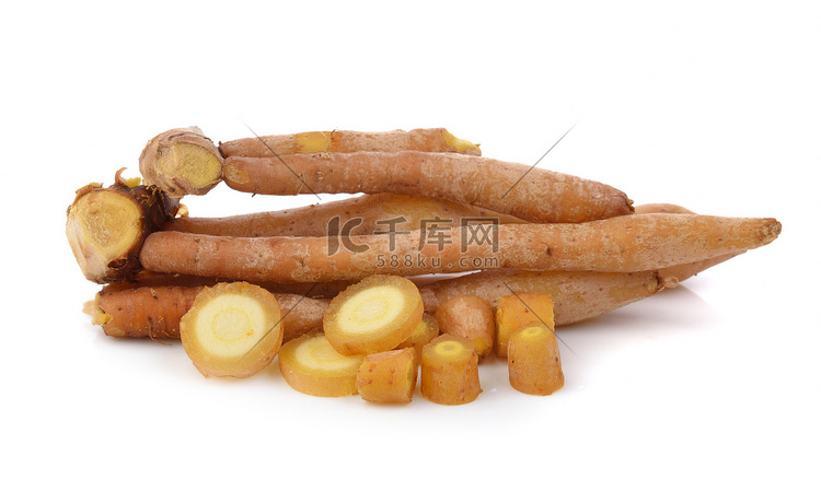 Fingerroot、Kaempfer、Boesenbergia 在白色背景上高清摄影大图-千库网