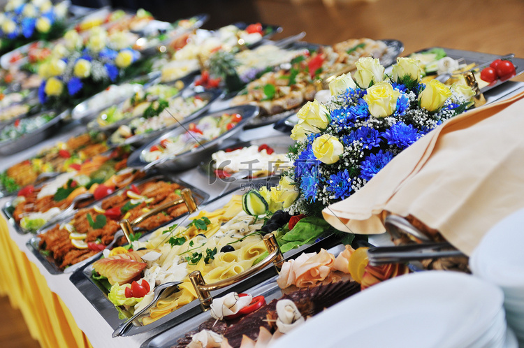 自助餐食品高清摄影大图-千库网