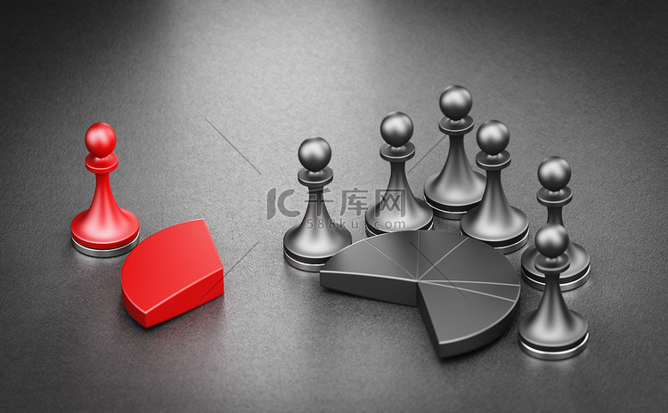 从竞争对手那里夺取市场份额。高清摄影大图-千库网