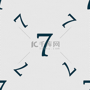 七号图标标志。高清摄影大图-千库网