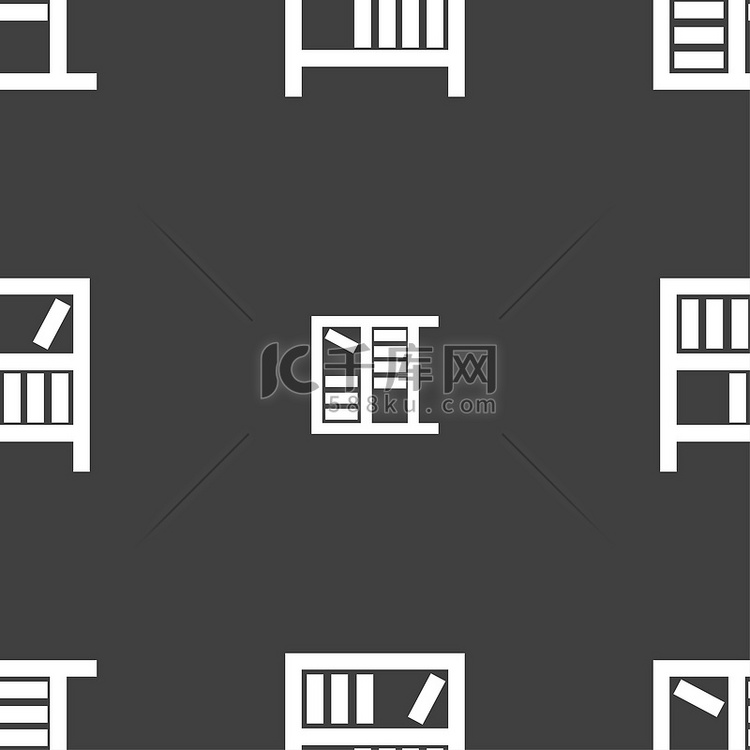 书架图标标志。高清摄影大图-千库网