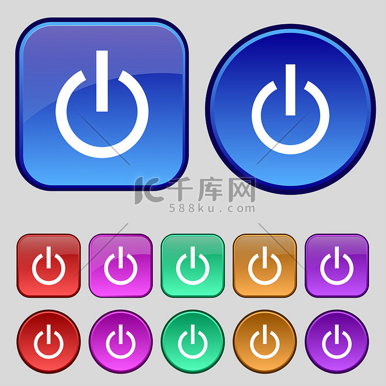 电源图标标志。高清摄影大图-千库网