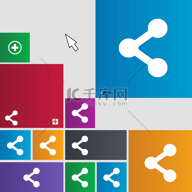 共享图标标志。 高清摄影大图-千库网