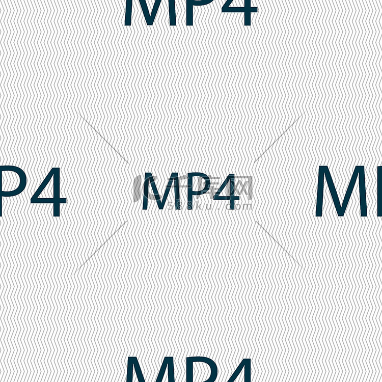 Mpeg4 视频格式标志图标。高清摄影大图-千库网