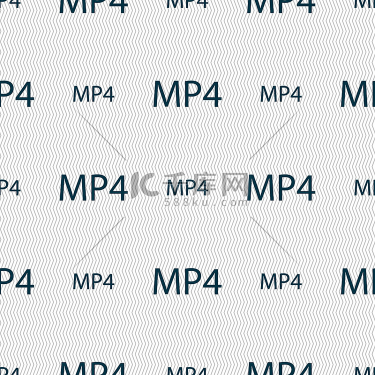 Mpeg4 视频格式标志图标。高清摄影大图-千库网