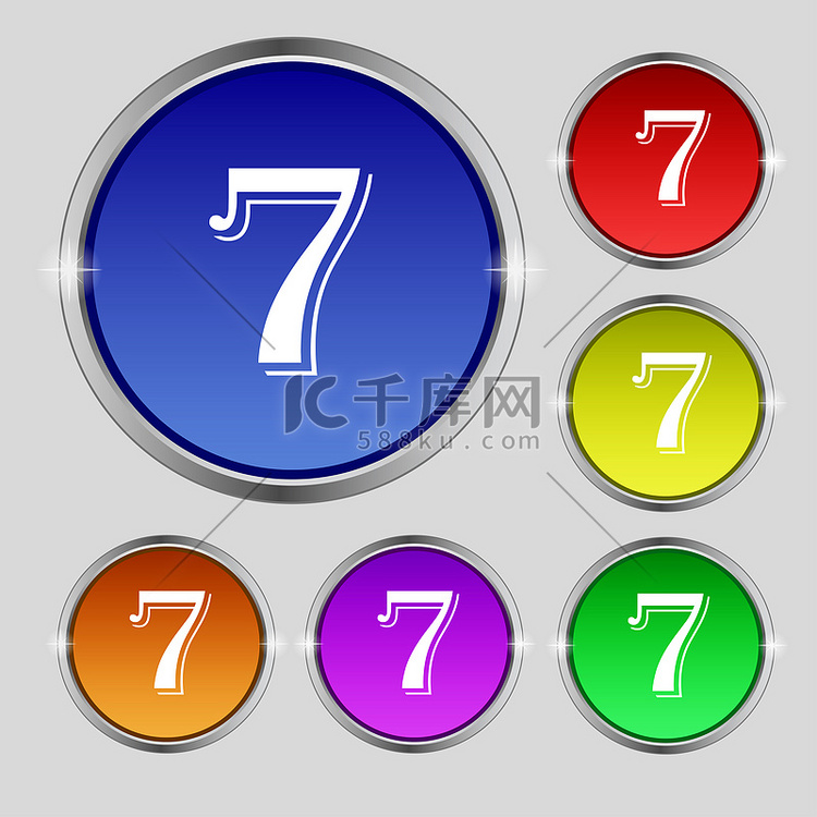 七号图标标志。高清摄影大图-千库网
