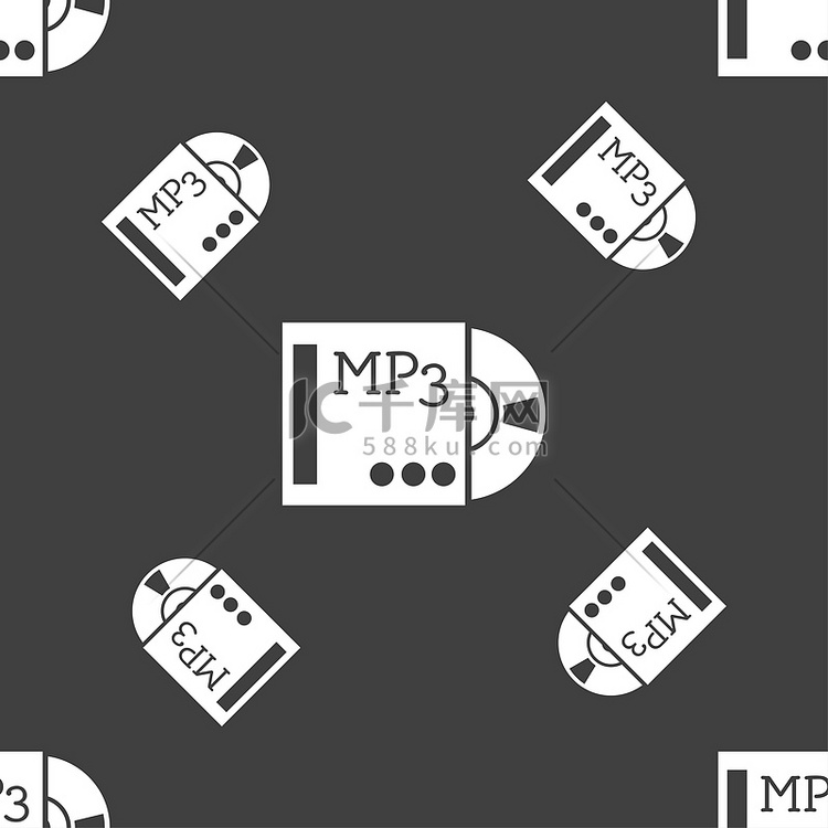 MP3 播放器图标标志。高清摄影大图-千库网