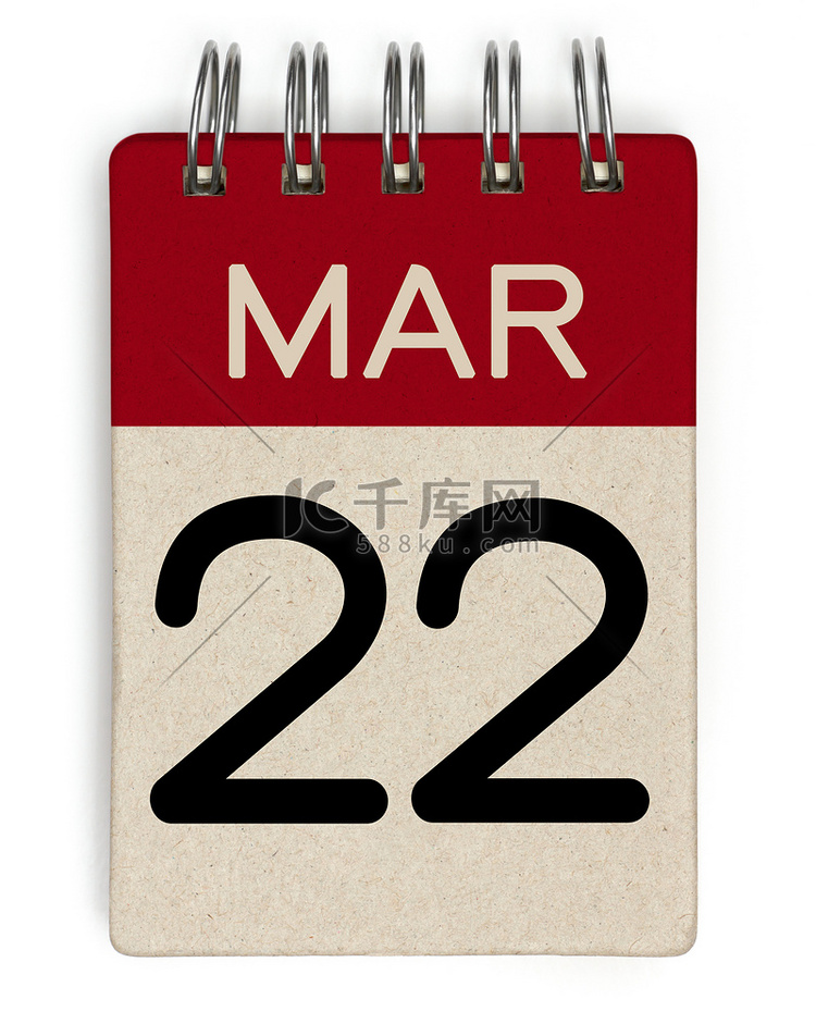 3 月 22 日日历高清摄影大图-千库网