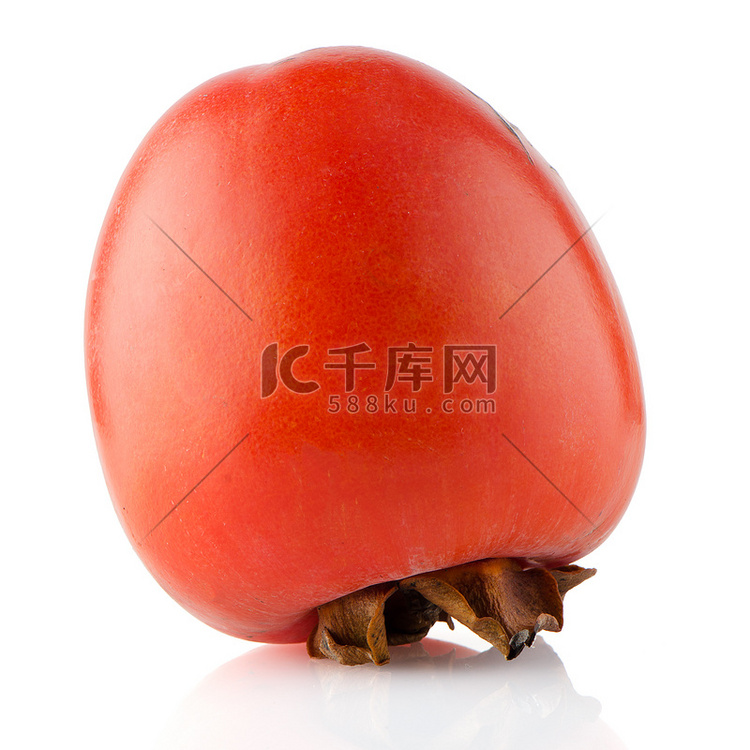 红熟的柿子高清摄影大图-千库网