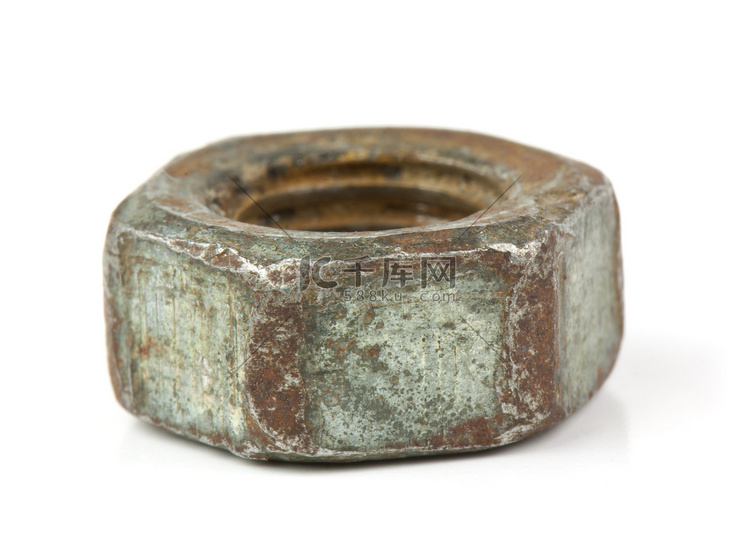 老生锈的螺母高清摄影大图-千库网