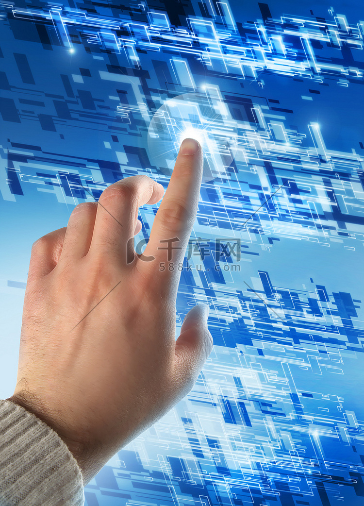 high-tech_background 可用于任何类型的图形工作高清摄影大图-千库网