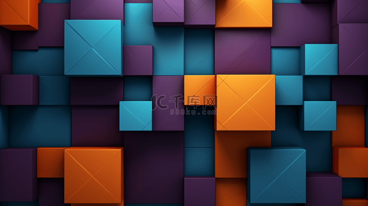 论文风格下的几何模型背景图片免费下载_海报banner/高清大图_千库网(图片编号6455108)