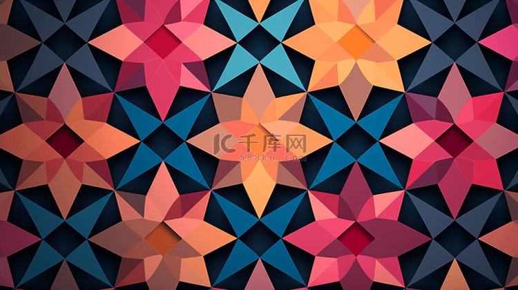 论文风格下的几何模型背景图片免费下载_海报banner/高清大图_千库网(图片编号6455001)