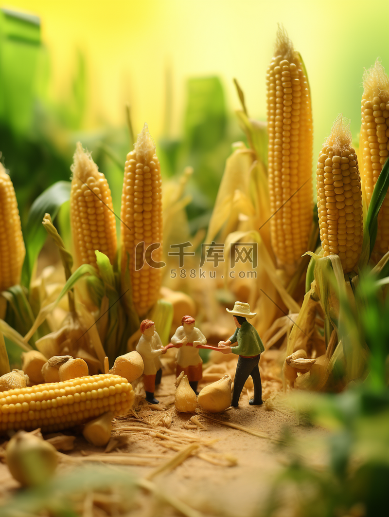 3D立体黄色玉米微距摄影背景3背景图片免费下载_海报banner/高清大图_千库网(图片编号6462572)