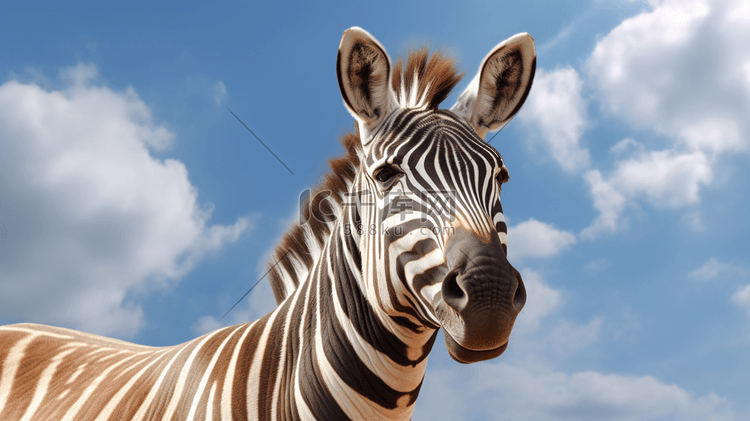 白天的棕色和白色动物高清摄影大图-千库网