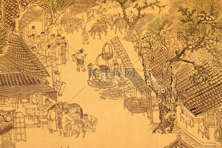 清明上河图高清摄影大图-千库网