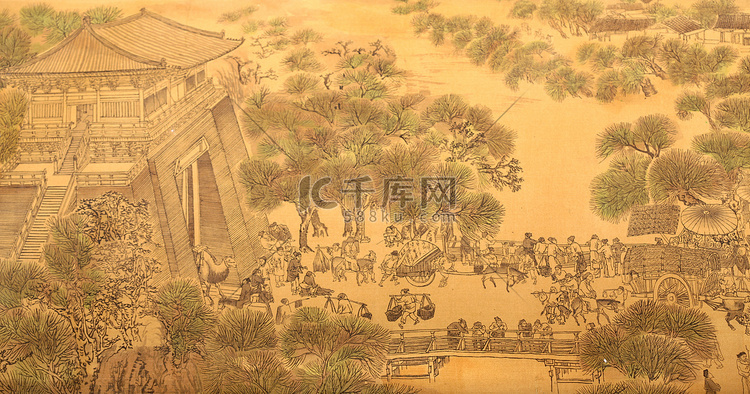 清明上河图高清摄影大图-千库网