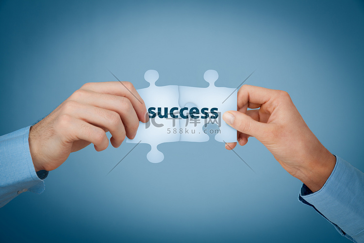 Business concept - success is teamwork高清摄影大图-千库网