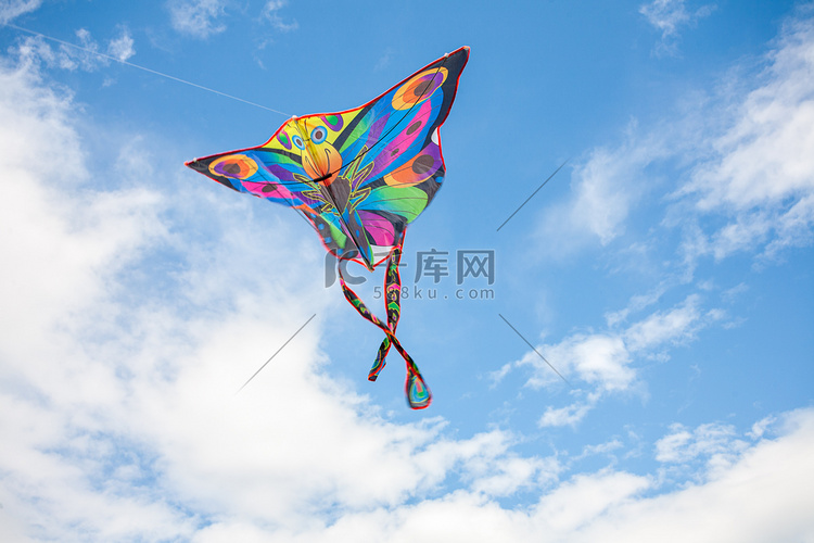 kite in hand against the blue sky in summer, flying kite launching, fun ...