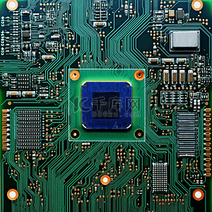 PCB上的IC高清摄影大图-千库网