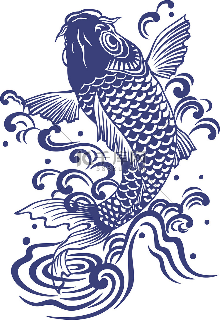 Japan karp日本鲤鱼高清摄影大图-千库网