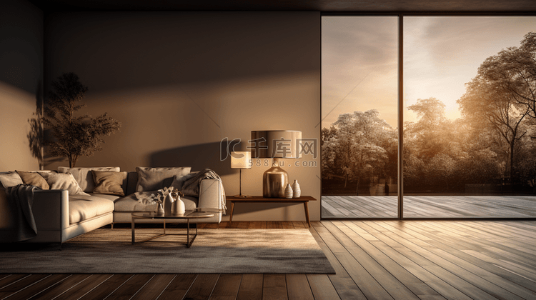室内客厅看向屋外广角场景背景11背景图片免费下载_海报banner/高清大图_千库网(图片编号6485819)