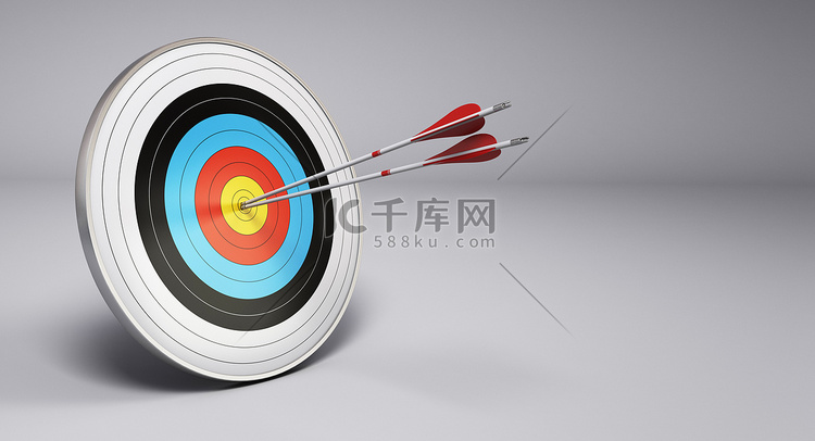 Arrows Hitting Target, Archery高清摄影大图-千库网