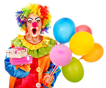 porträtt av clown.高清摄影大图-千库网