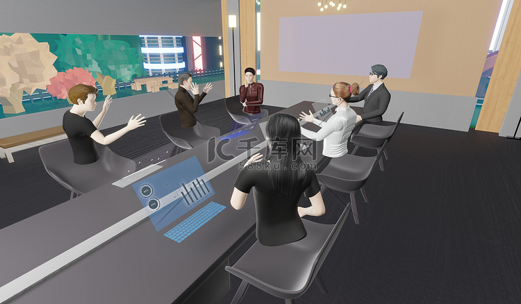 Online meetings in Metaverse Workrooms and classrooms in the Metaverse ...