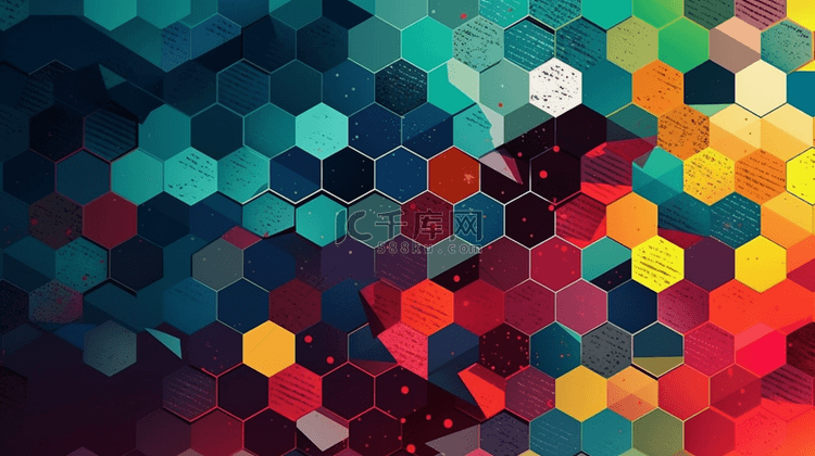 六边形图案背景图片免费下载_海报banner/高清大图_千库网(图片编号6486542)