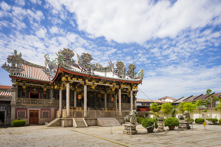 Leong San Tong Khoo Kongsi，马来西亚槟城高清摄影大图-千库网