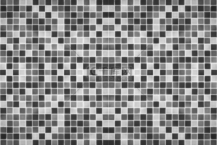 mosaic tile pattern square texture black white高清摄影大图-千库网