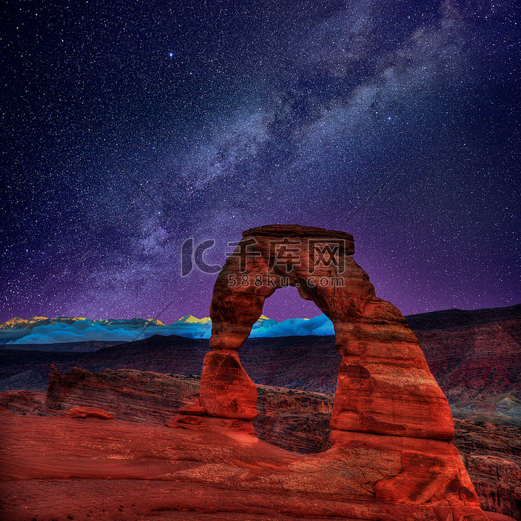 在摩押犹他美国拱门国家公园高清摄影大图-千库网