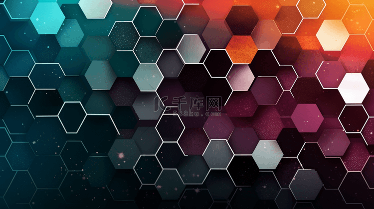 六边形图案背景图片免费下载_海报banner/高清大图_千库网(图片编号6486538)