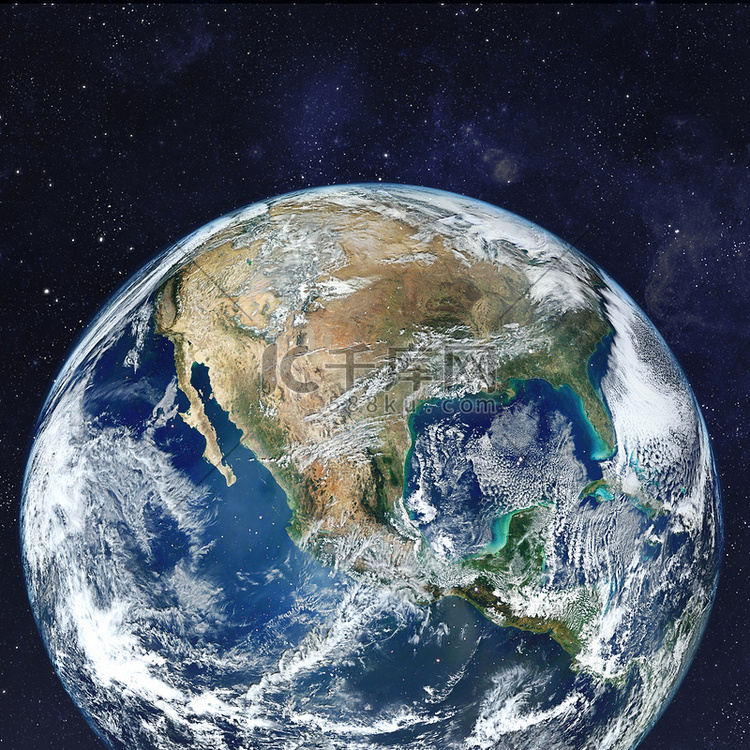 Earth planet in cosmos高清摄影大图-千库网