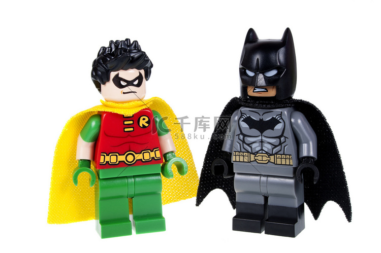 Batman and Robin Lego Minifigure高清摄影大图-千库网
