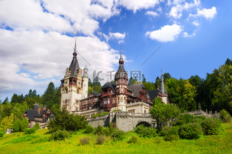 Peles castle, Sinaia高清摄影大图-千库网