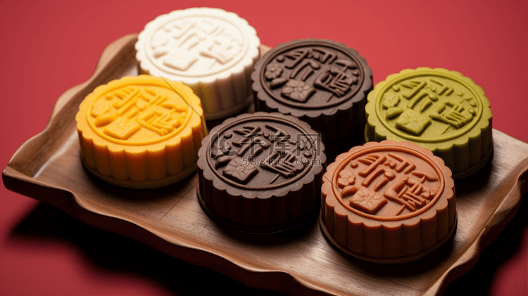 中秋佳节月饼点心高清摄影大图-千库网