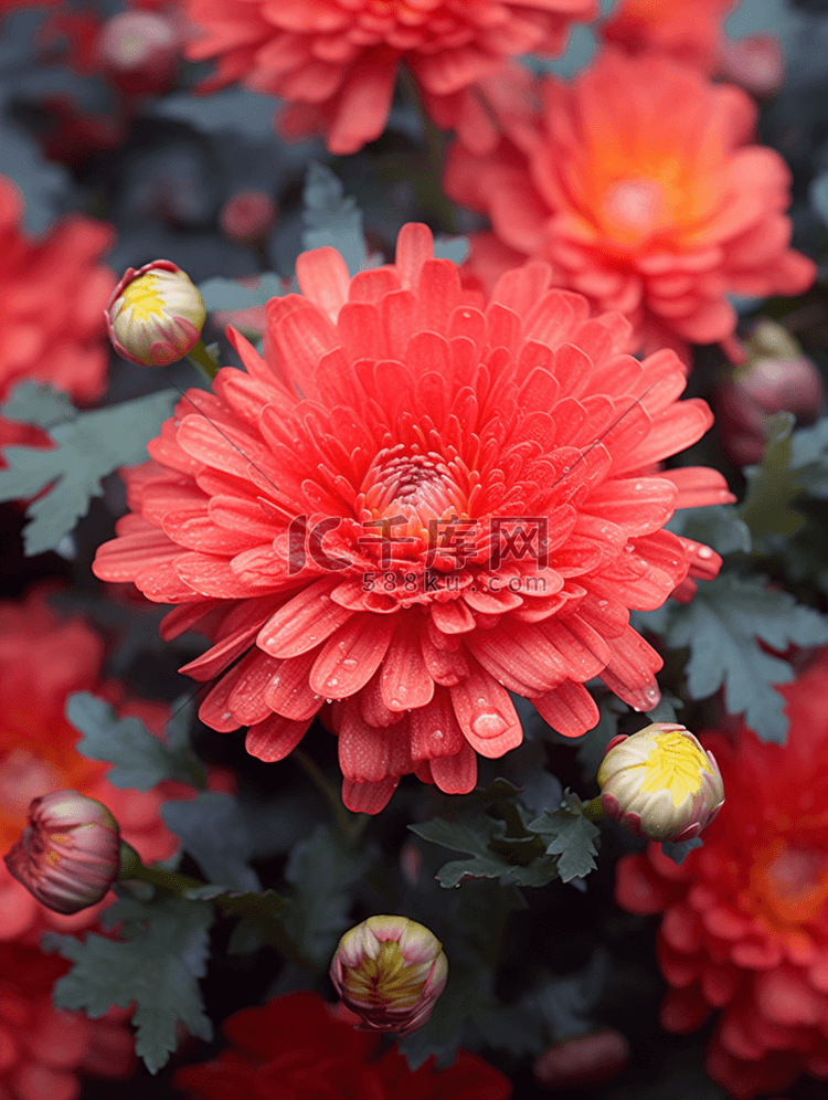 盛开的鲜花特写摄影高清摄影大图-千库网