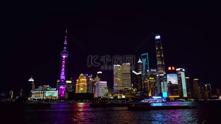 上海陆家嘴外滩城市风光高清摄影大图-千库网