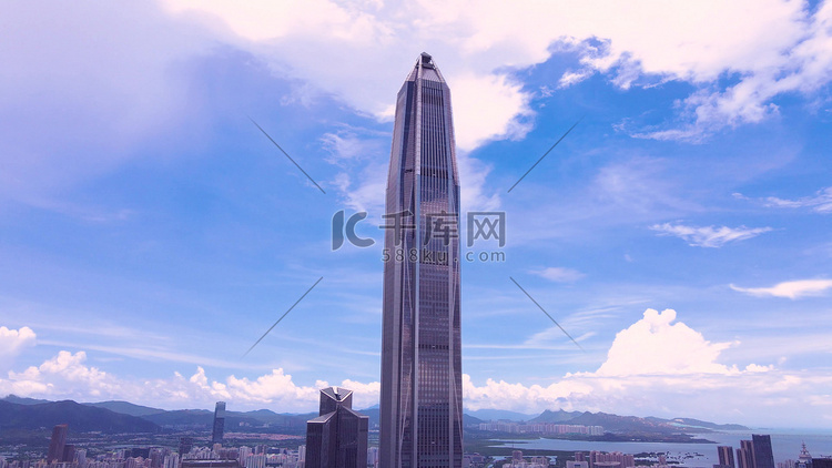 航拍深圳平安金融中心高楼大厦摩天大楼高清摄影大图-千库网