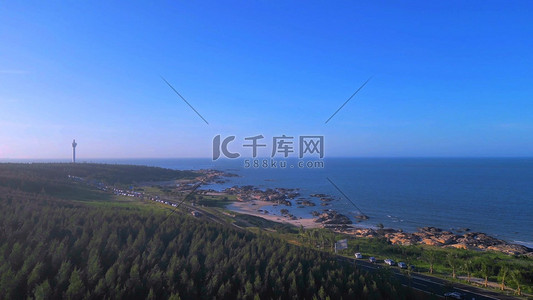 1080航拍大海天空海南文昌木兰湾旅游公路风光高清摄影大图-千库网