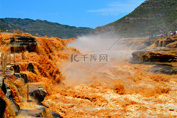 黄河壶口瀑布高清摄影大图-千库网