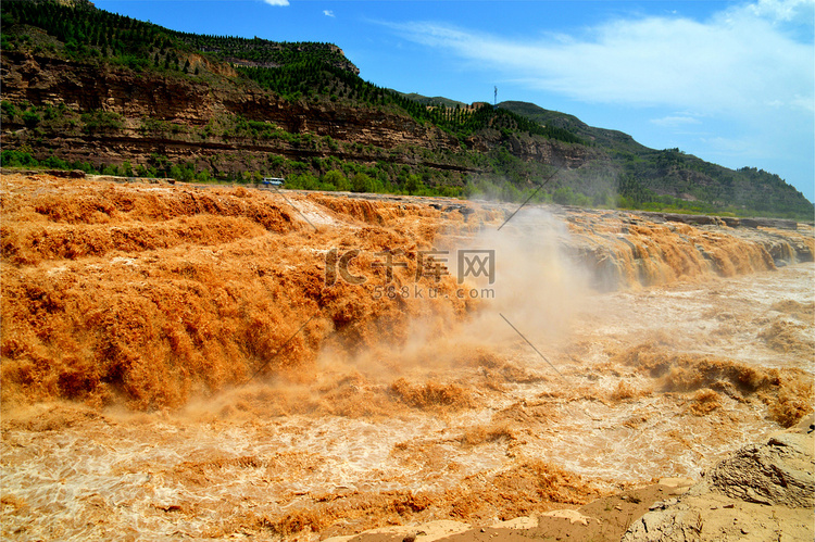 黄河壶口瀑布高清摄影大图-千库网