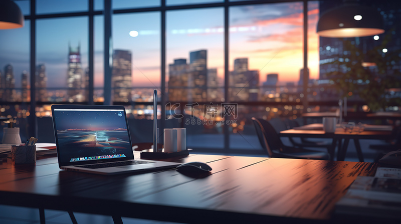 美丽的散焦办公室背景1背景图片免费下载_海报banner/高清大图_千库网(图片编号6583494)