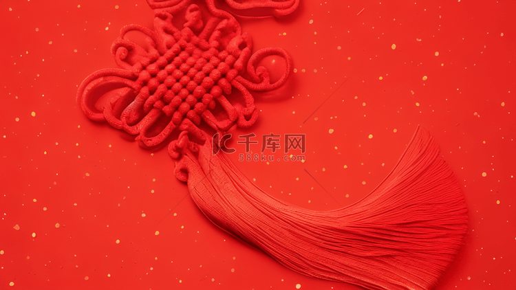 红色中国风新年传统中国结背景图片免费下载_海报banner/高清大图_千库网(图片编号6584350)