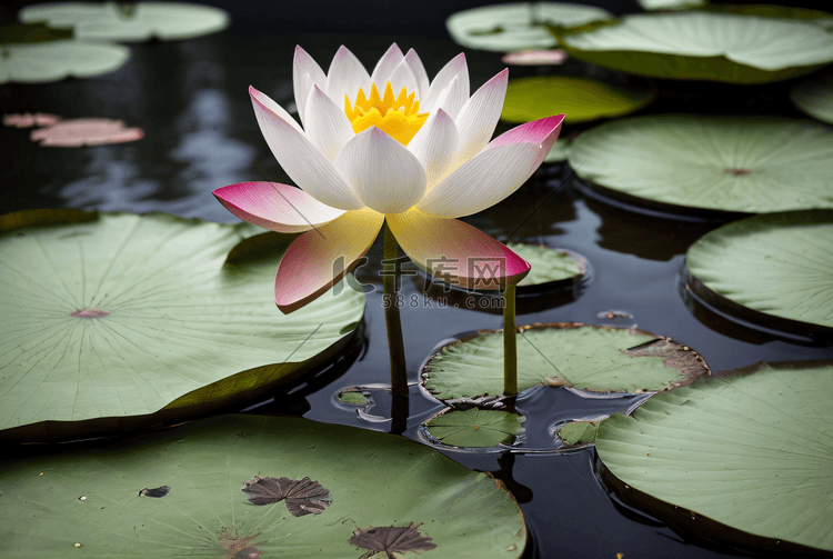 夏天立夏荷花莲花盛开图片0022高清摄影大图-千库网
